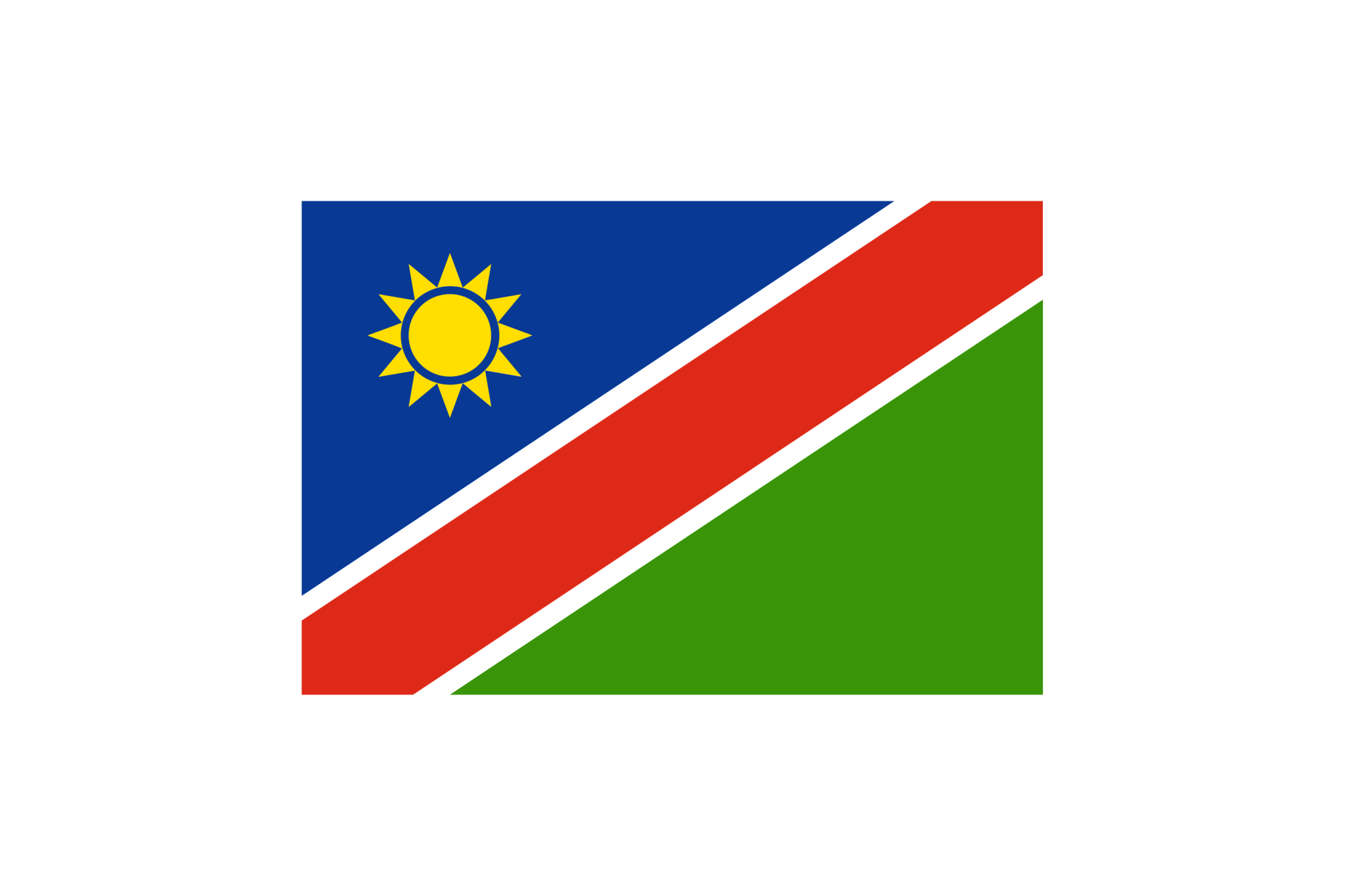Namibia Flag Logo PNG Download - Bootflare